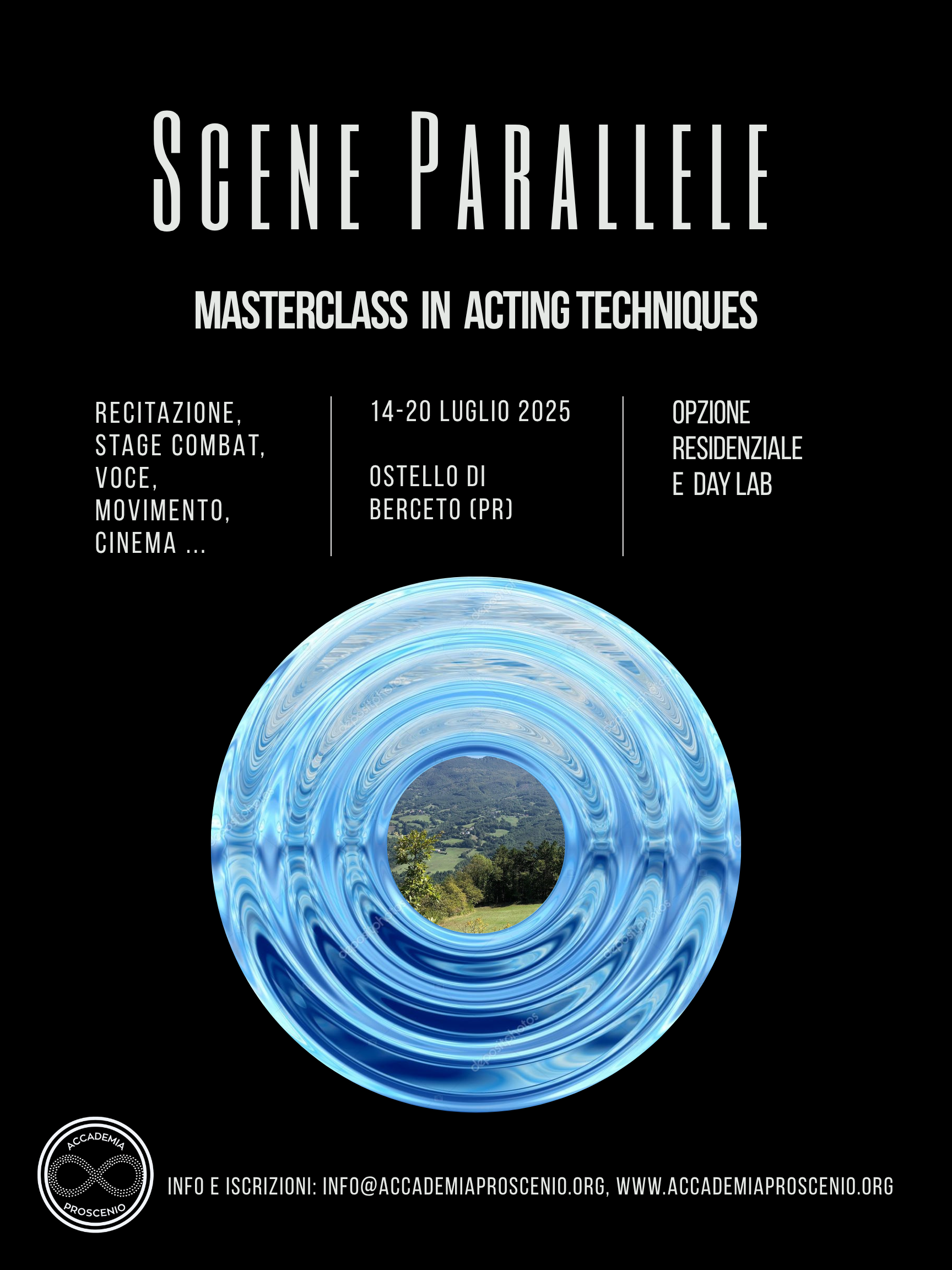 Scene Parallele – Berceto (PR), 14-20 luglio 2025 | Accademia proscenio